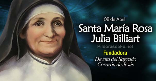 Santa Maria Rosa. Devota del Sagrado Corazón de Jesús