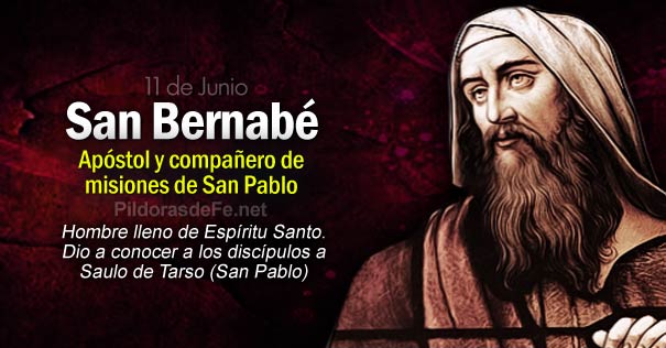 San Bernabé. Apóstol. Compañero de misiones de San Pablo