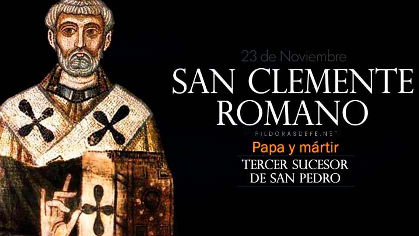 San Clemente Romano. Papa. Tercer sucesor de San Pedro