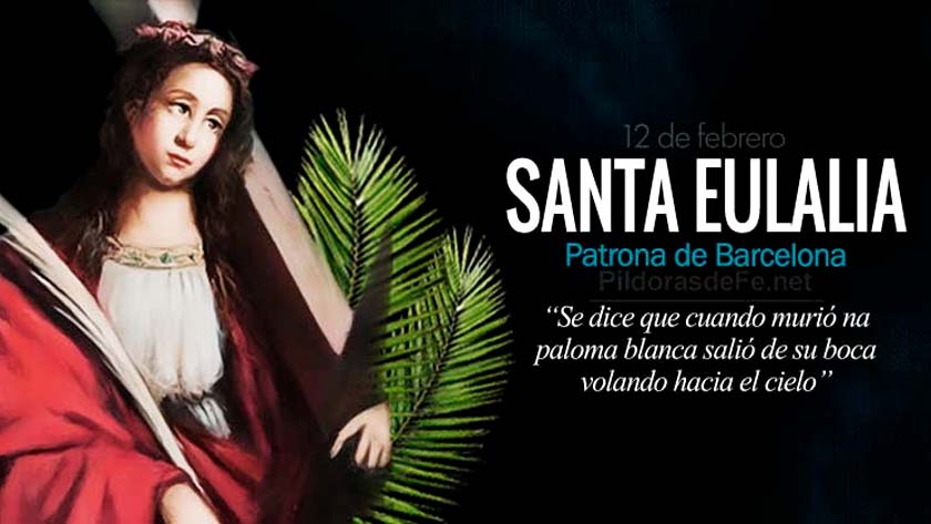 Santa Eulalia. Niña mártir. Patrona de Barcelona, España