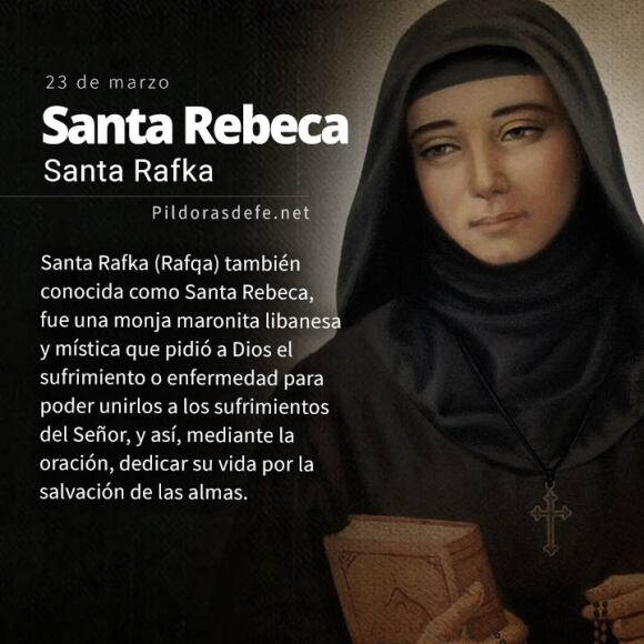 Santa Rafka (Rebeca) La Monja que quiso sufrir por Amor a Dios